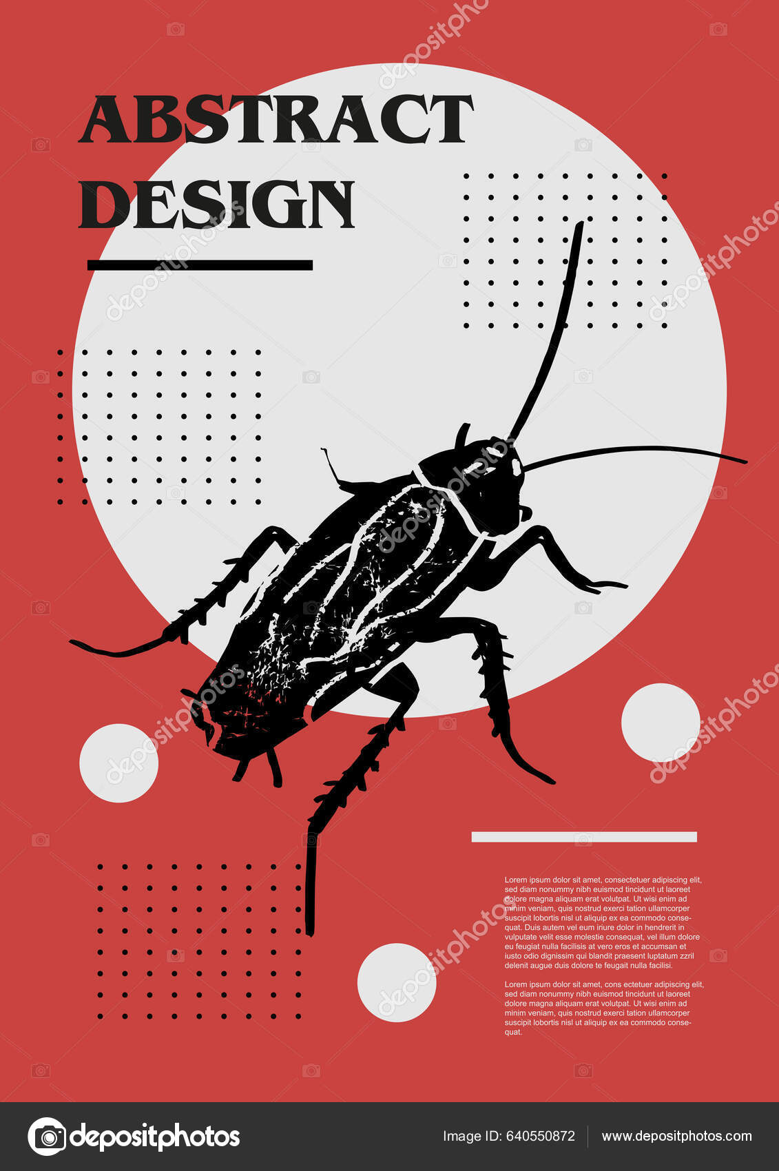 Cockroach Roach Set Vector Posters Insects Engraving Illustrations ...