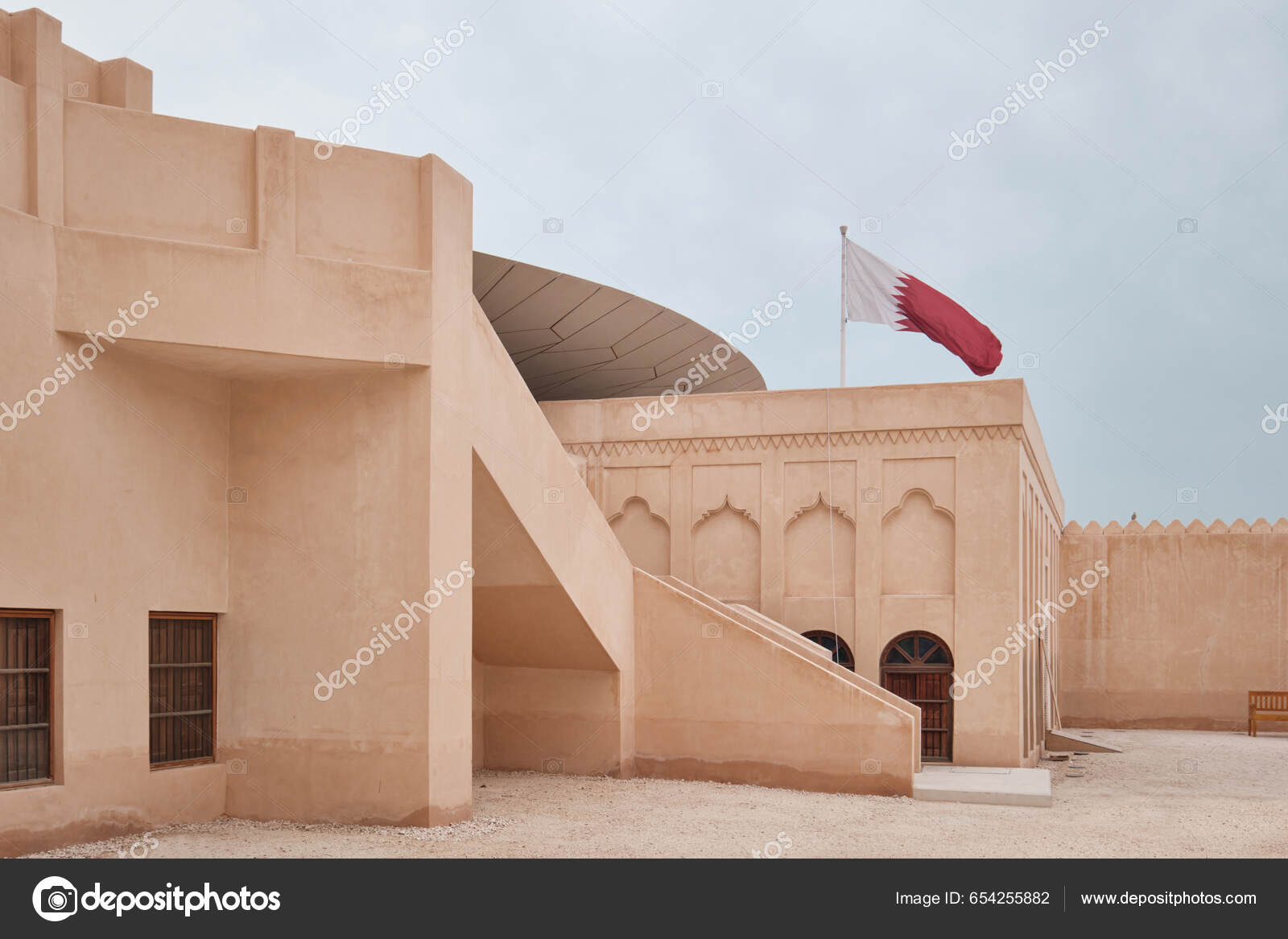 Doha Qatar April 2023 Original Palace Sheikh Abdullah Bin Jassim ...