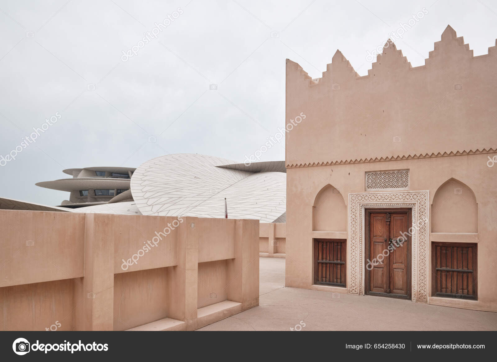 Doha Qatar April 2023 Original Palace Sheikh Abdullah Bin Jassim ...