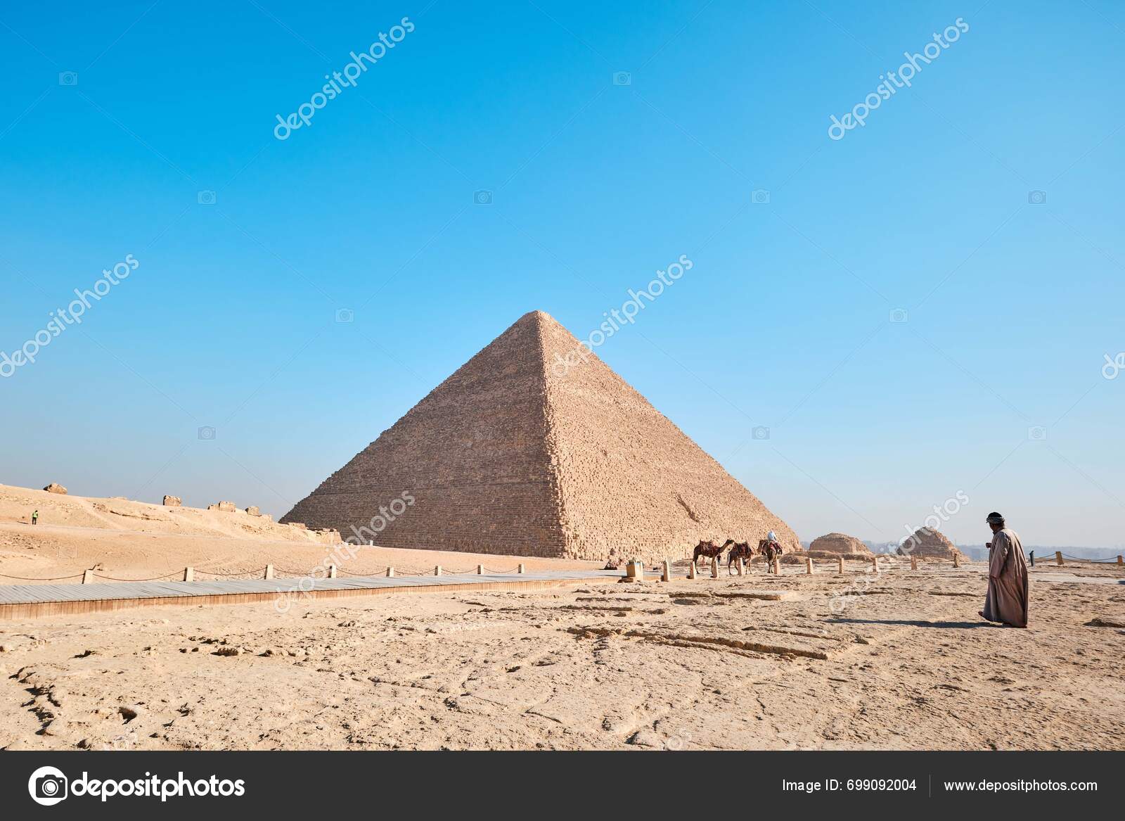 Giza Egipto Diciembre 2023 Gran Pirámide Khufu Pirámide Keops Más ...