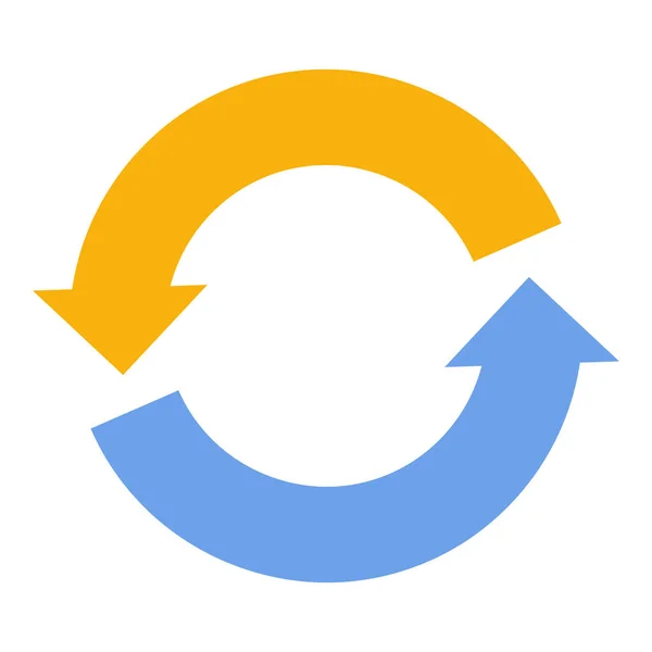 Blue Gradient Rotating Arrow Easy Use Vector Data Stock Vector by ...