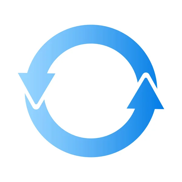 Blue Gradient Rotating Arrow Easy Use Vector Data Stock Vector by ...