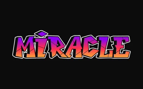 Old School Word Trippy Psychedelic Graffiti Style Letters Vector Hand ...