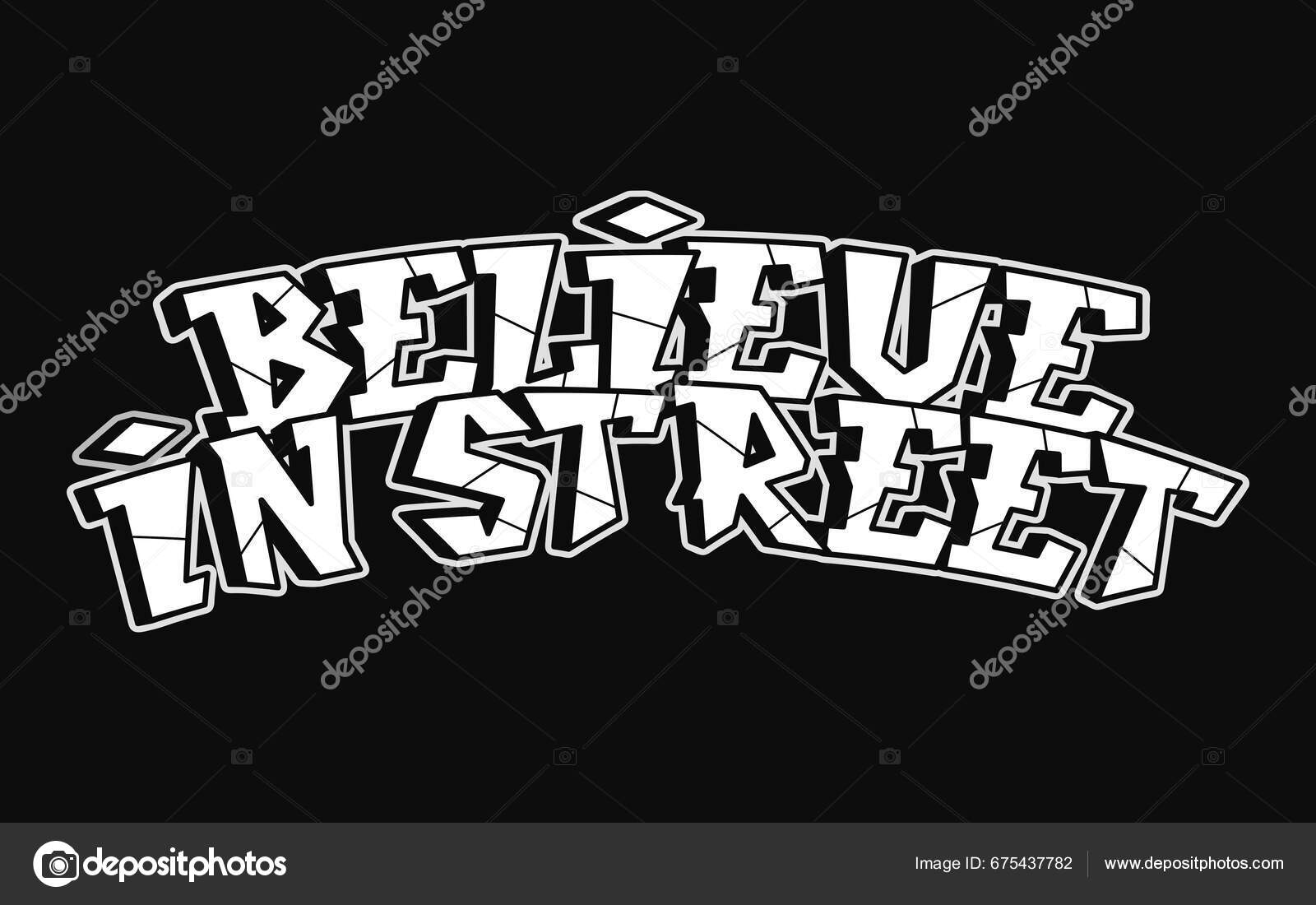 Words In Graffiti Style