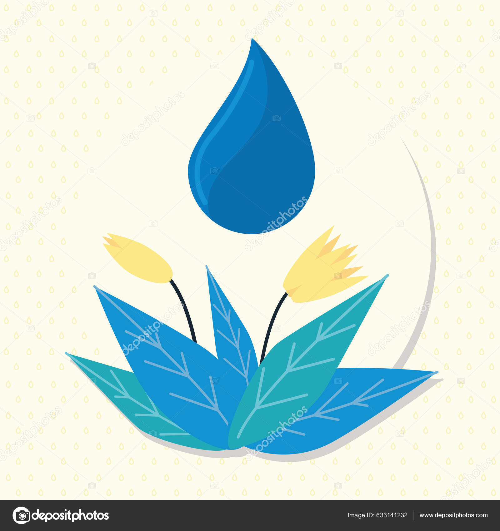 Water Drop Plant Icon Stock Vector by ©jemastock 633141232