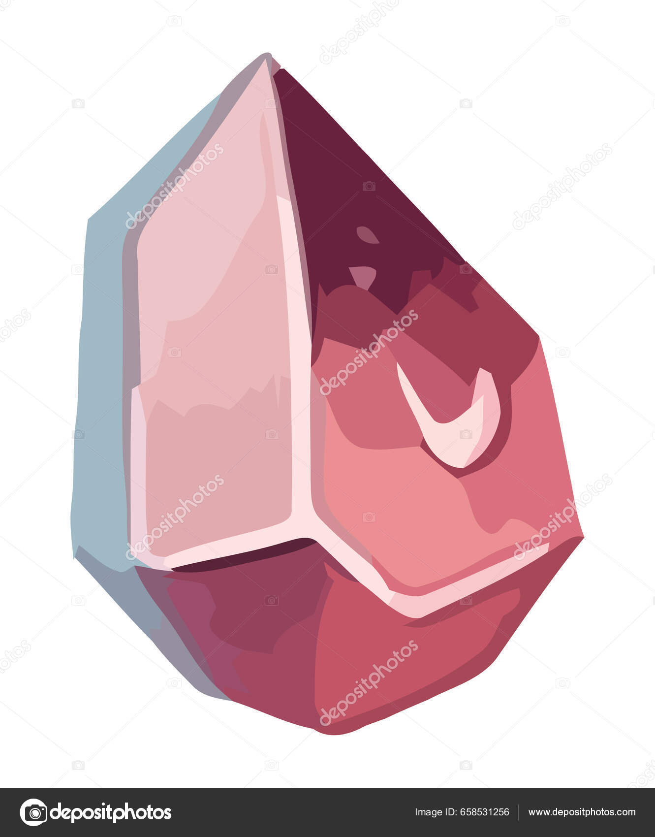 Geometric Shapes Crystal Gemstone Isolated Stock Vector by ©jemastock ...