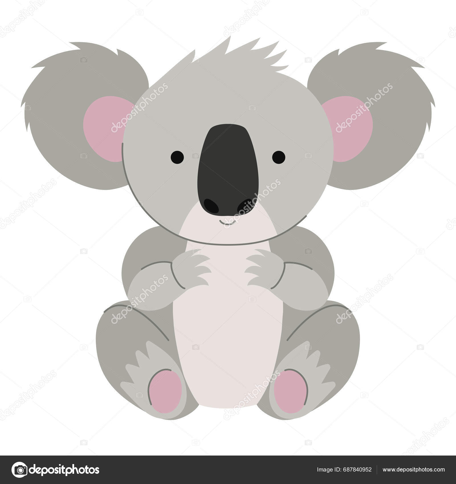 Australian Koala Exotic Animal Icon Stock Vector by ©jemastock 687840952