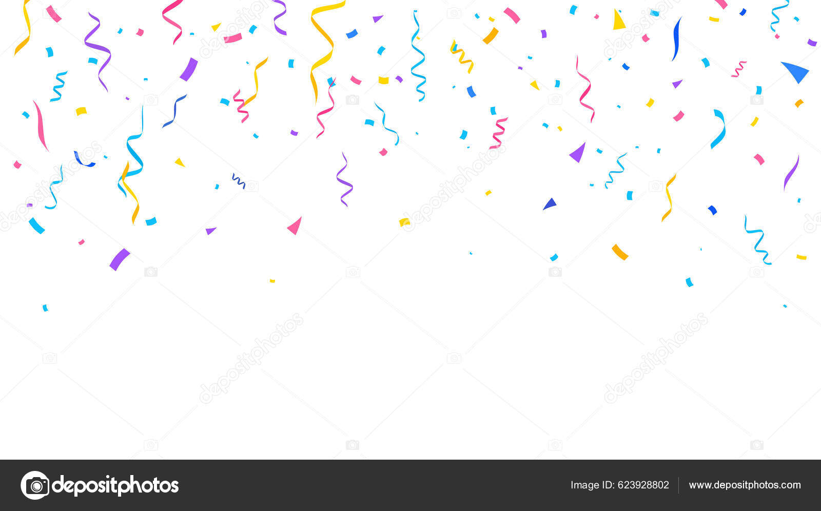 Confetti Background Cenário Festivo Design Festa Com Confete Colorido ...