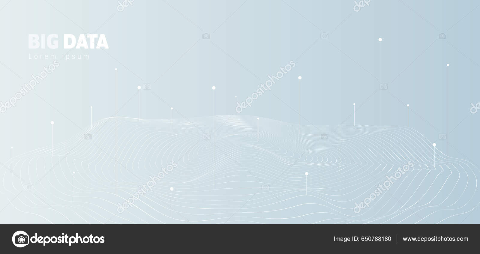 Big Data Visual Information Background Social Network Concept ...