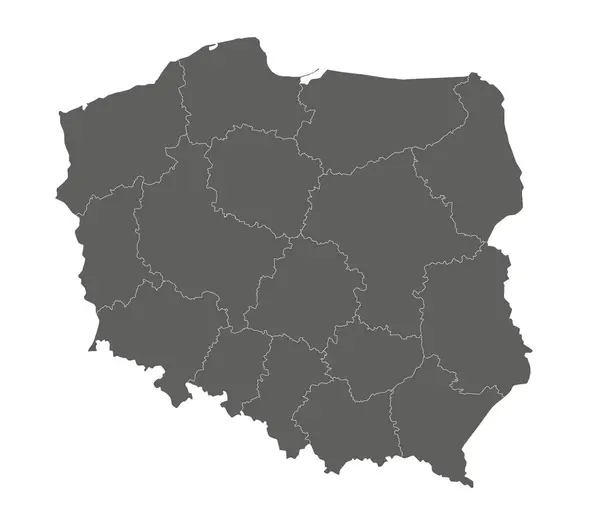 Grafika wektorowa Mapa polski, Mapa polski obrazy wektorowe | Depositphotos