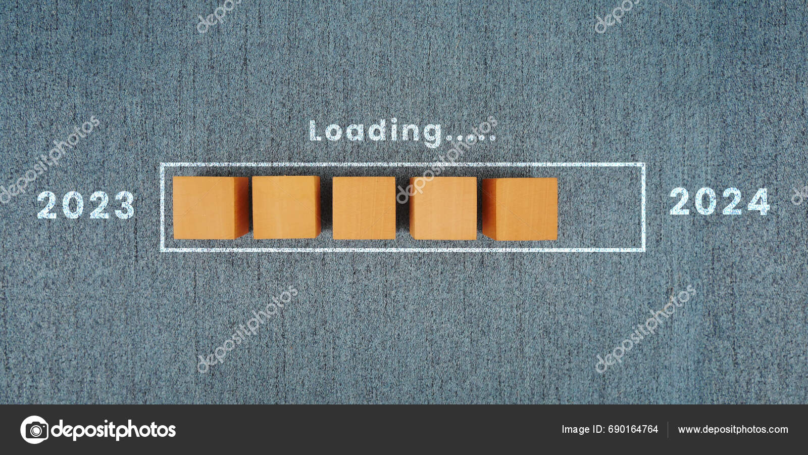 2023 2024 Loading Bar Happy New Year 2024 Loading Bar — Stock Photo ...