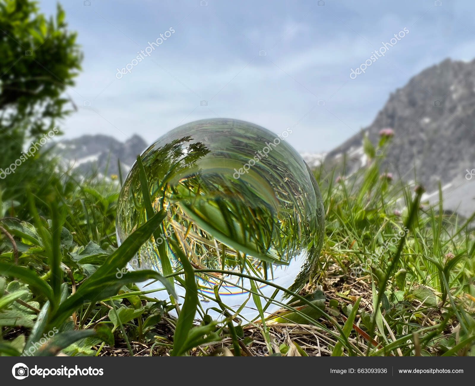 Lensball Reflections Lnersee Montafon Vorarlberg Background Famous ...