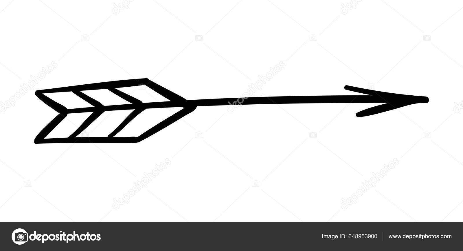 Bow And Arrow Pencil Drawing