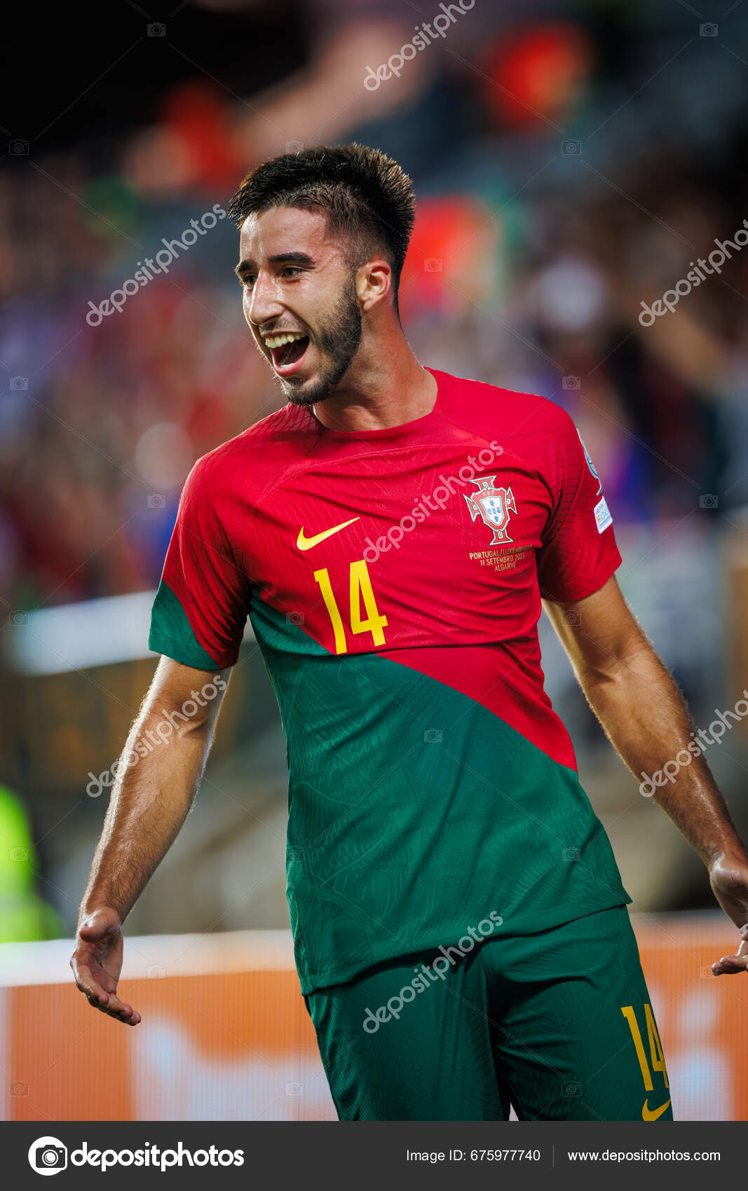 Goncalo Inacio Celebrates Scoring Goal Uefa Euro 2024 Qualifying Game ...