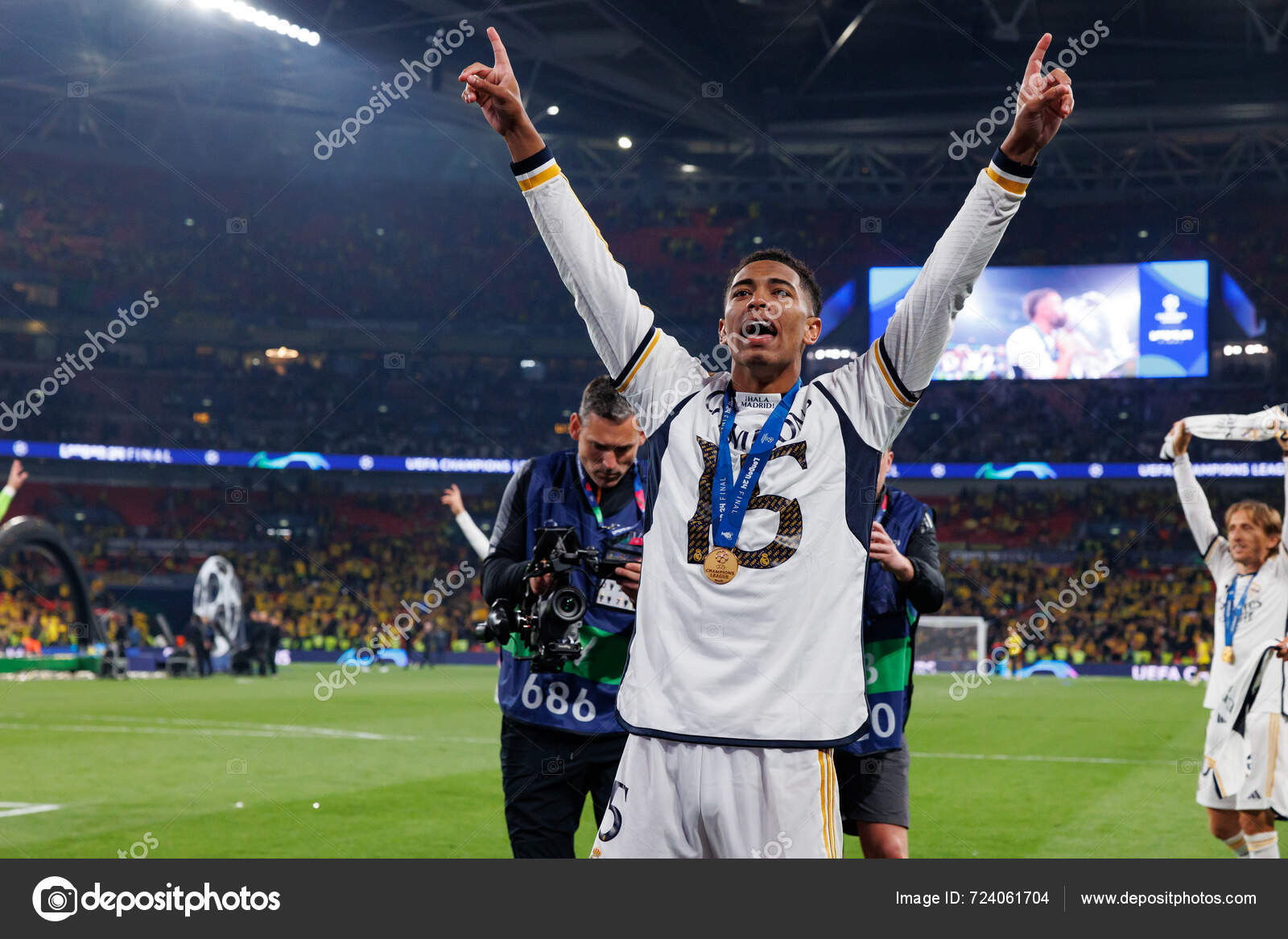 Jude Bellingham Durante Partido Final Champions League 2024 Entre ...