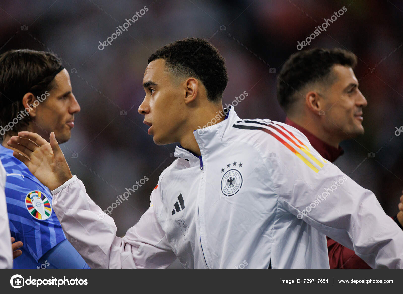 Jamal Musiala Visto Durante Partido Uefa Euro 2024 Entre Las — Foto ...