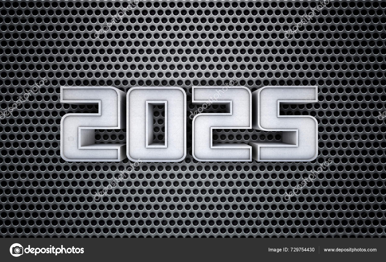 New Year 2025 Creative Design Concept Rendered Image — Stock Photo ...