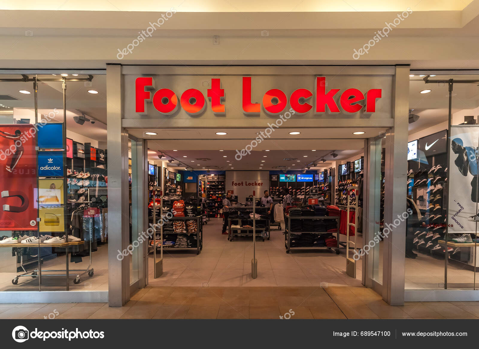 Toronto Canada February 2018 Foot Locker Storefront Fairview Mall ...