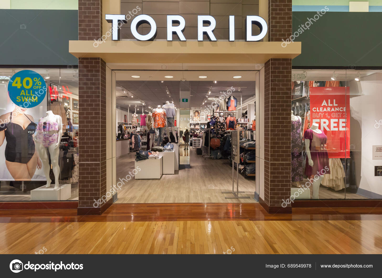 Toronto Canada March 2018 Torrid Store Front Vaughan Mills Mall – Stock ...