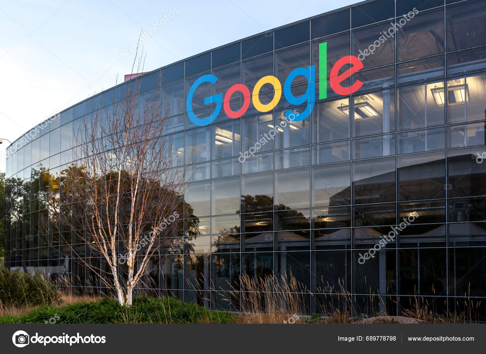 Close Google Logo Sign Building Mountain View California Usa June ...