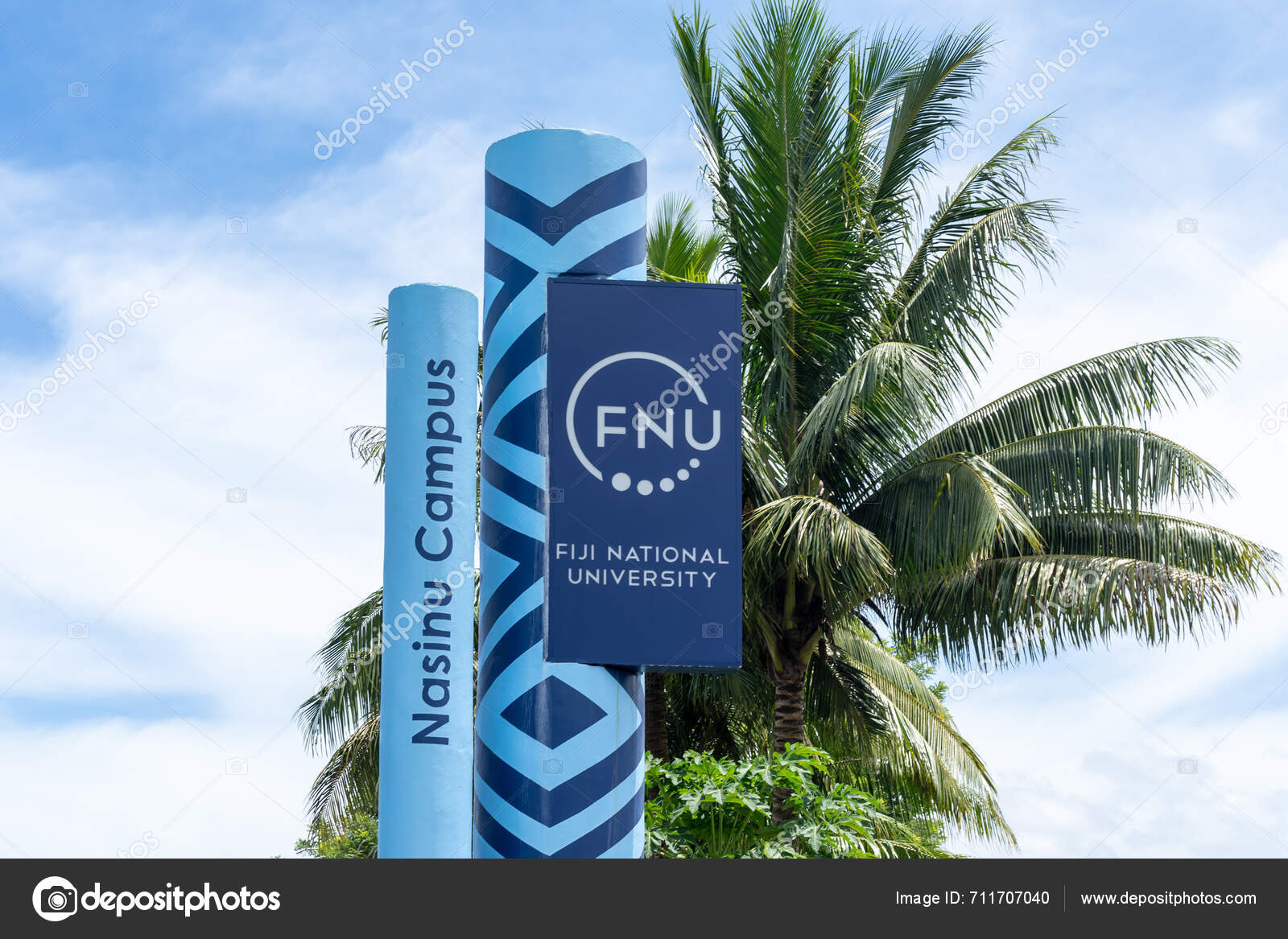Suva Fiji February 2024 Fnu Fiji National University Logo Sign — Stock Editorial Photo ...