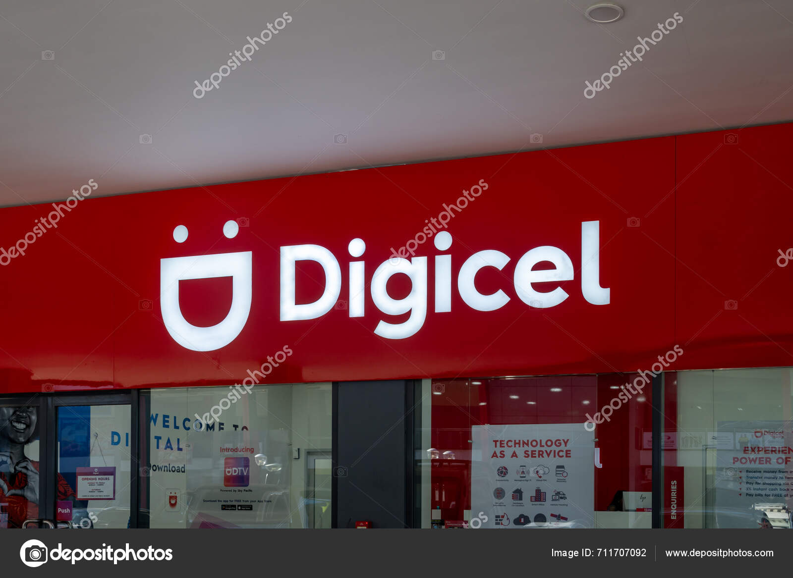Nadi Fiji March 2024 Digicel Logo Sign Building One Stores — Stock ...