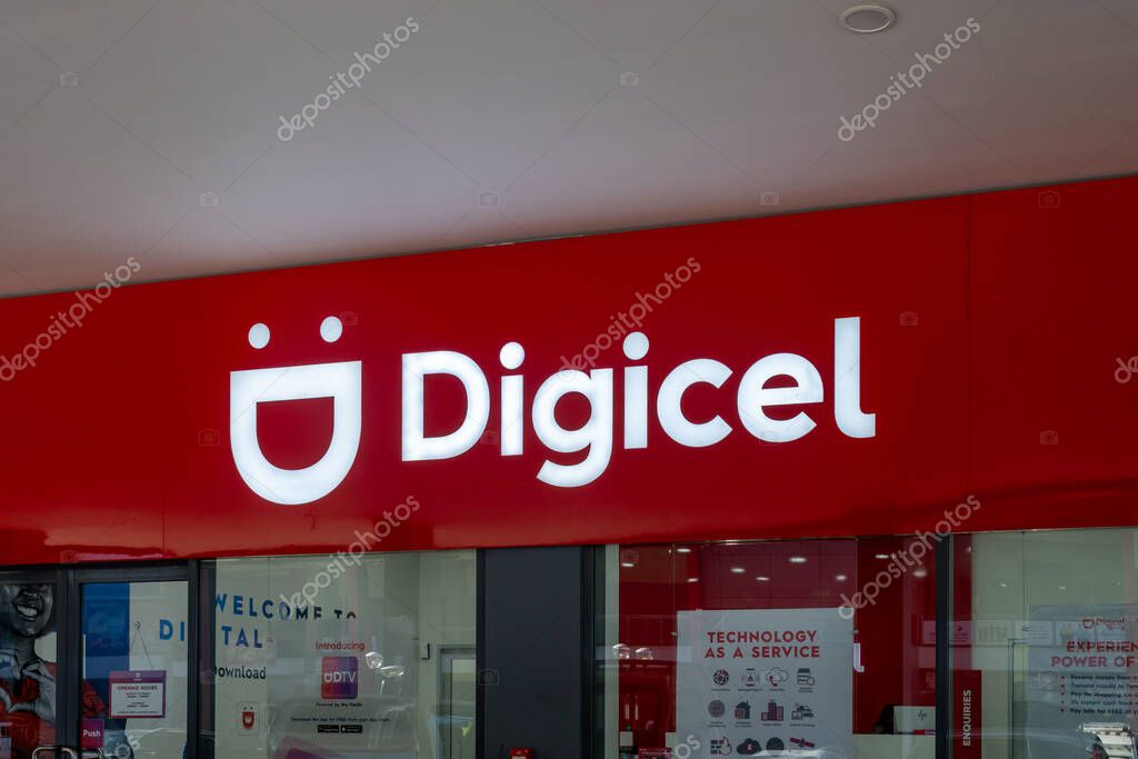 Nadi Fiji Marzo 2024 Signo Logotipo Digicel Edificio Una Sus — Foto ...