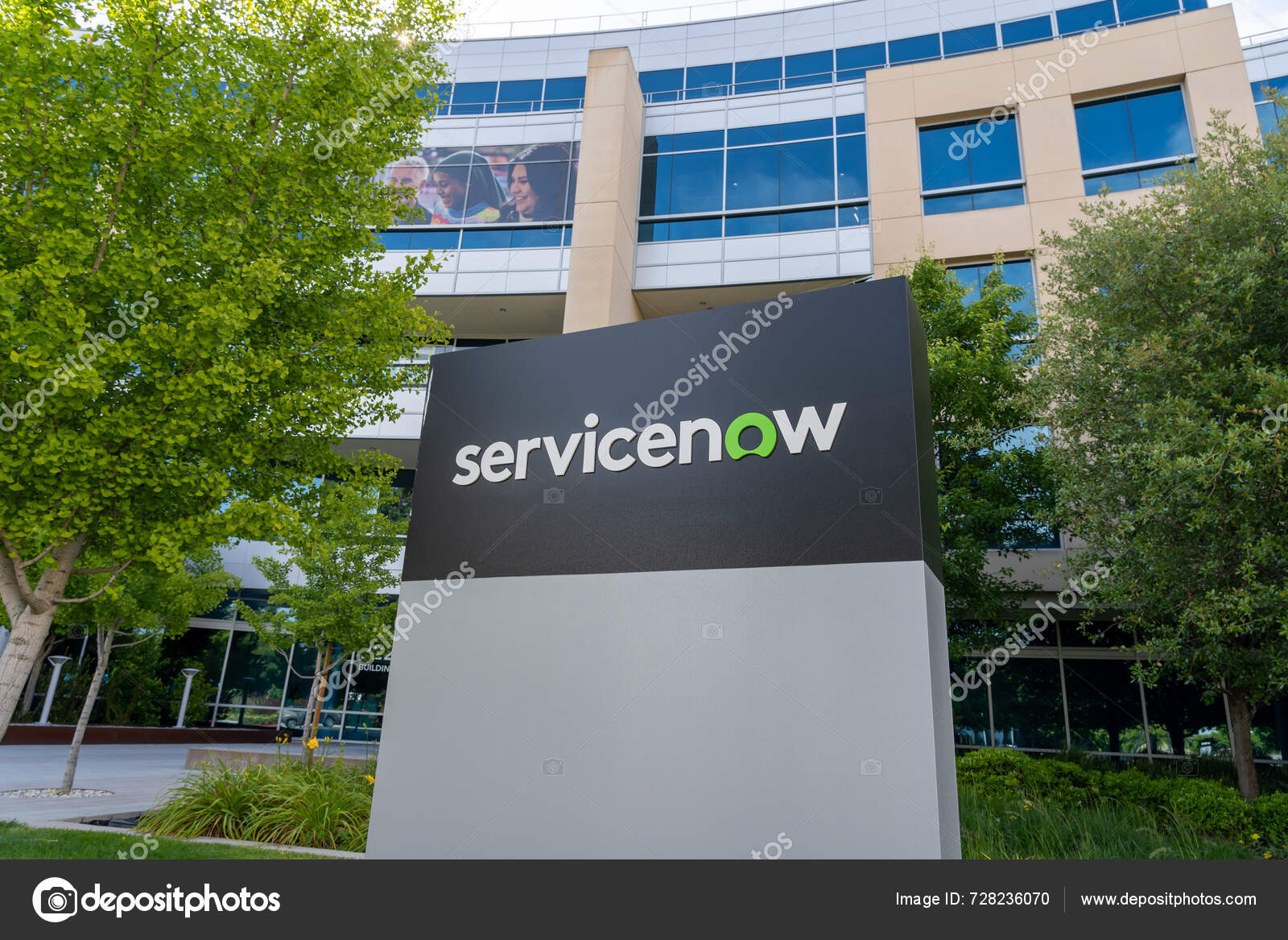 Servicenow Sign Building Its Headquarters Santa Clara California Usa ...