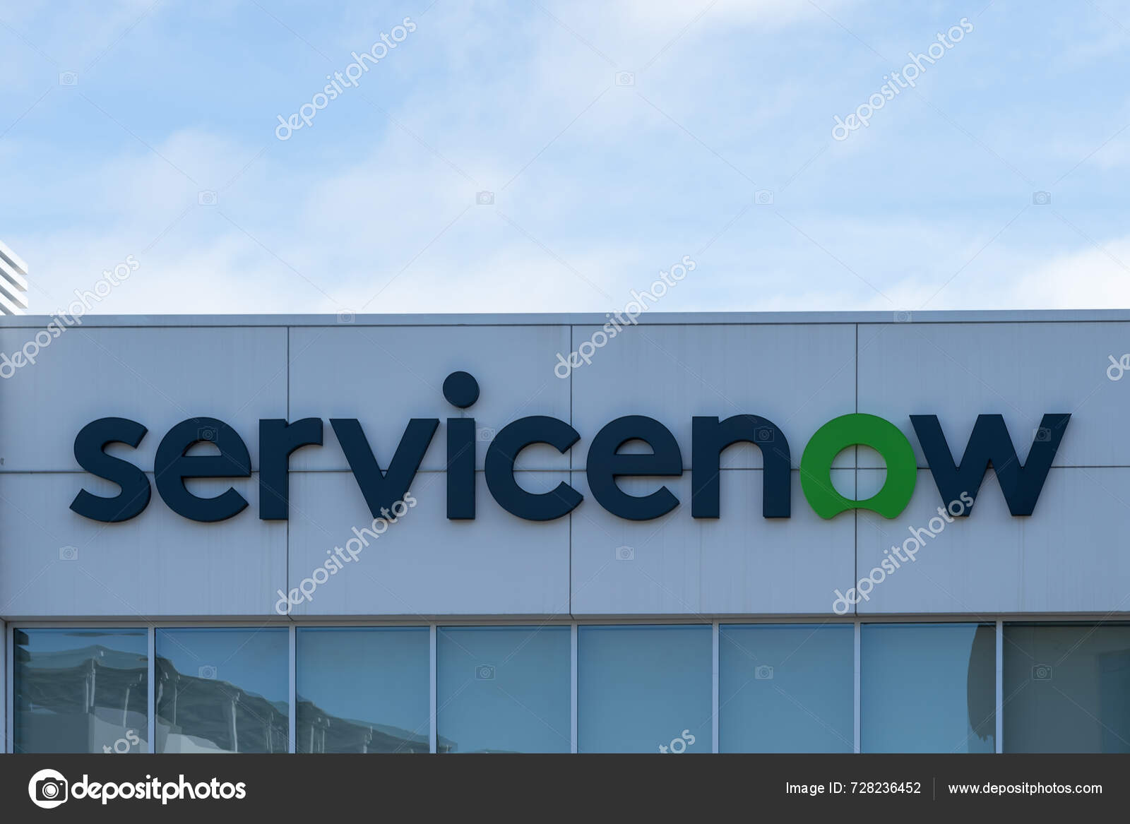 Servicenow Sign Building Its Headquarters Santa Clara California Usa ...