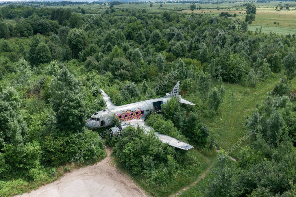 Zeljava Air Base in Croatia and Abandoned Douglas C-47 Airplane on the ...