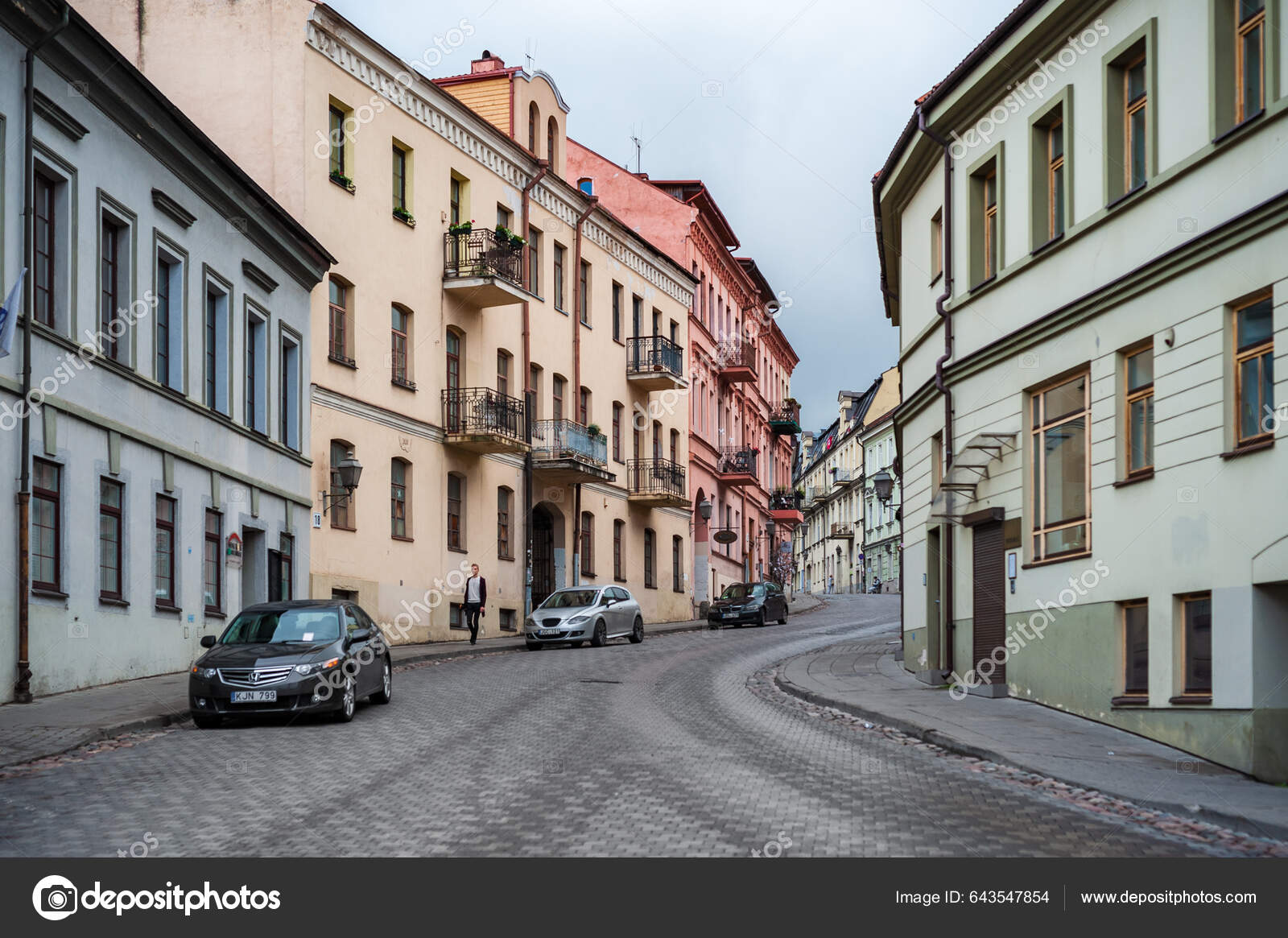 Vilnius Uzupis District Lithuania Unique Old Street Architecture ...