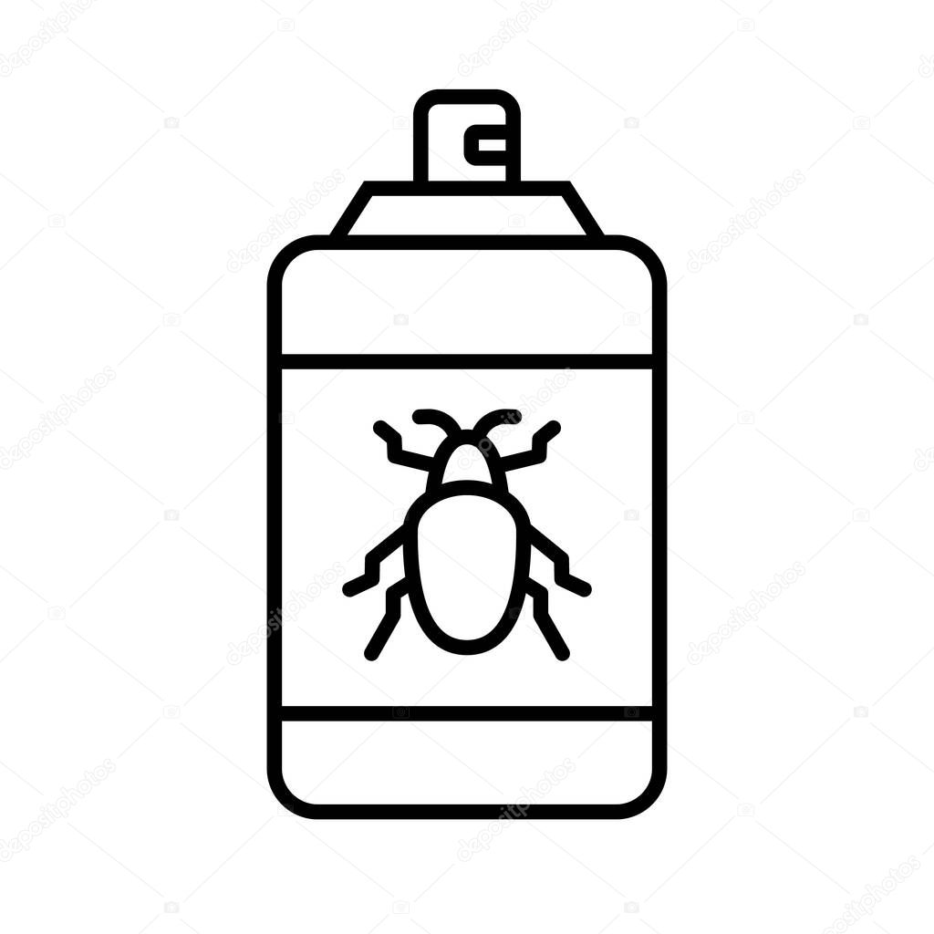 Icono del plaguicida. Icono de insecticida. Vector editable. 2023