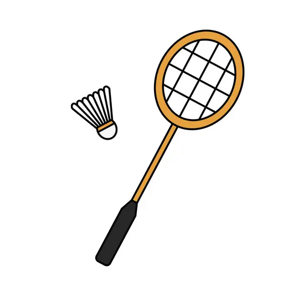 Badminton and shuttlecock racket Vector Images | Depositphotos