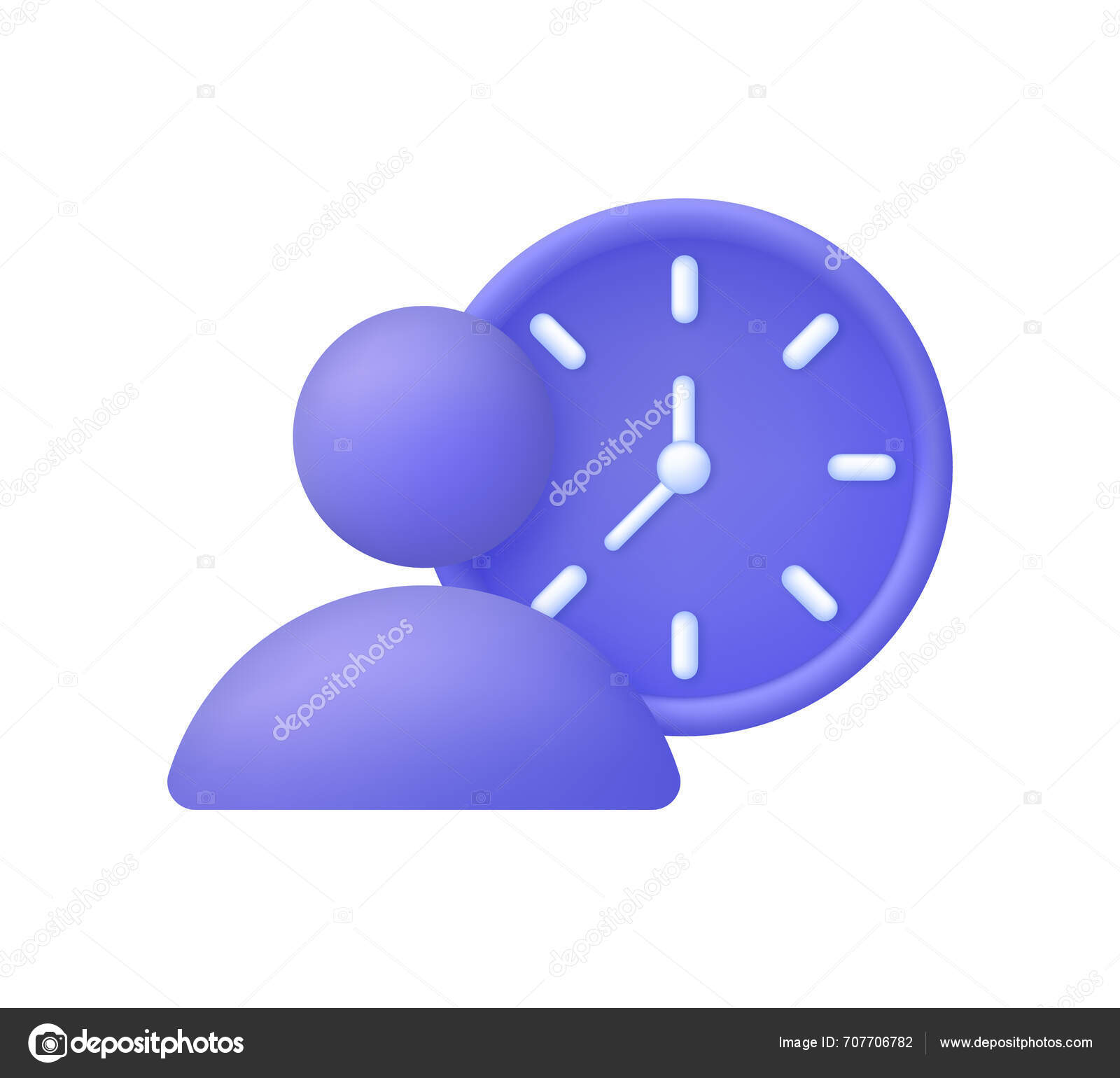 Flexible Schedule Work Icon Time Management Responsible Employee ...