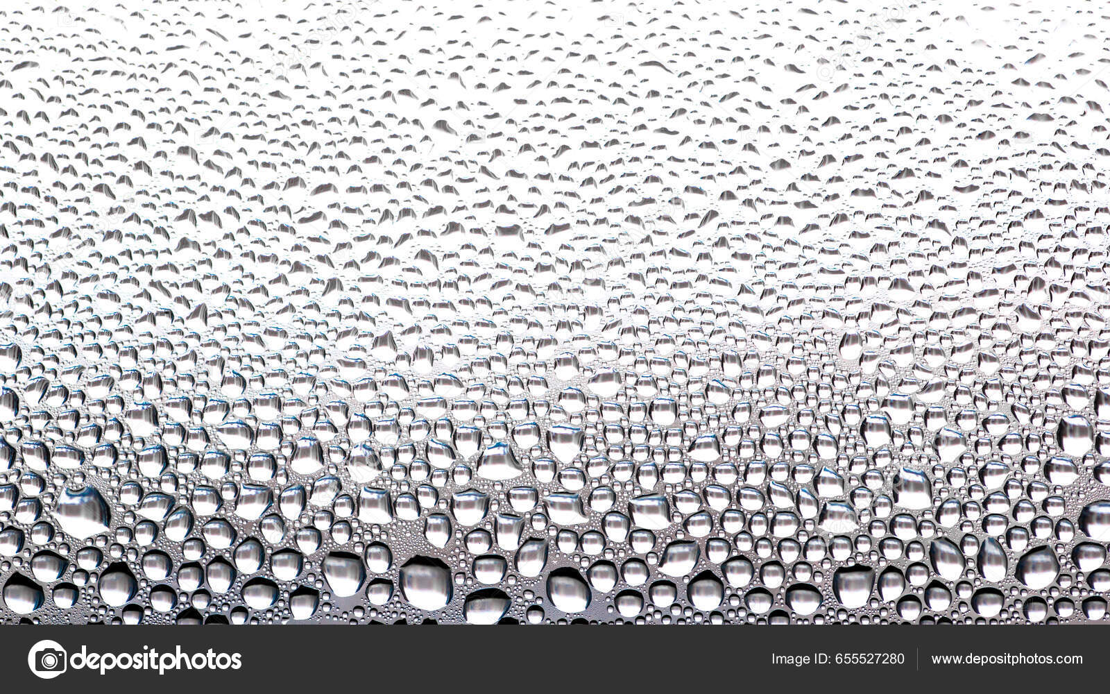 Water Condensate Drops Window Glass Drops Condensed Steam Transparent ...