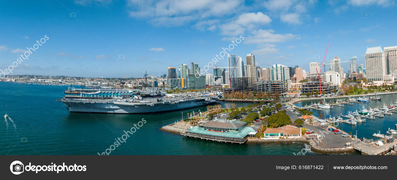 Mighty Uss Midway Aircraft Carrier United States Navy Lead Ship — Stock ...