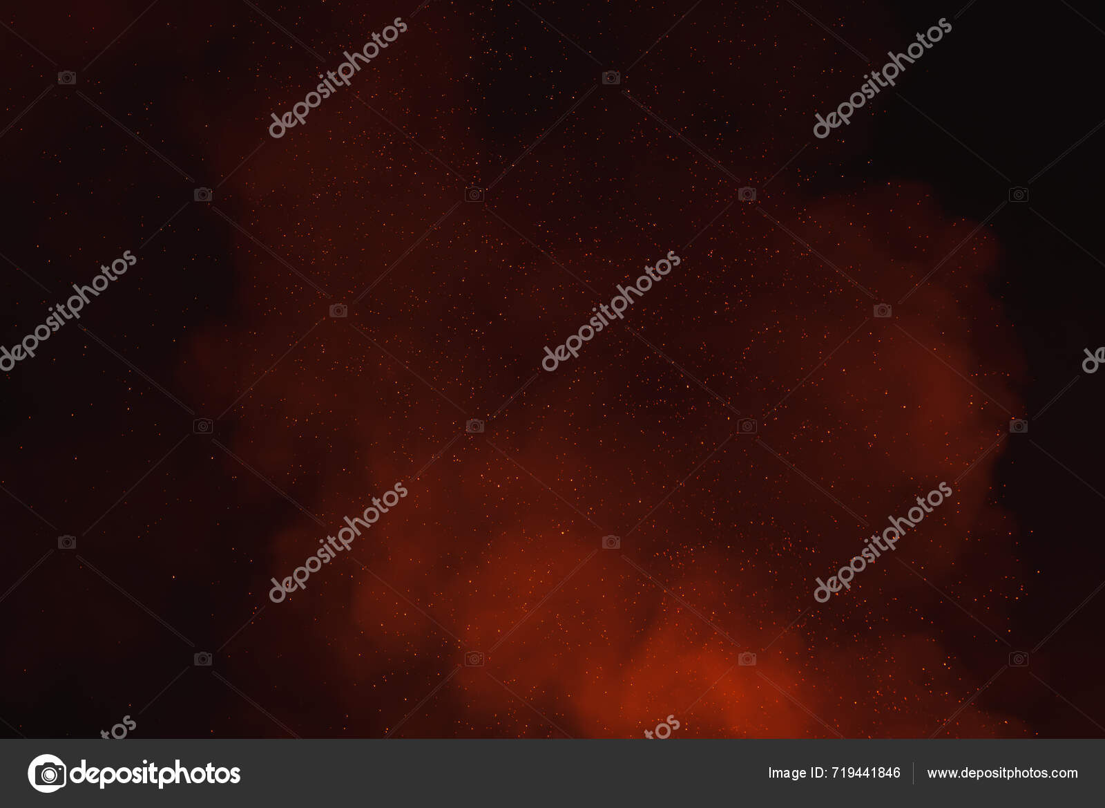 Dark Night Sky Faint Stars Reddish Hues Hinting Ambient Light — Stock ...