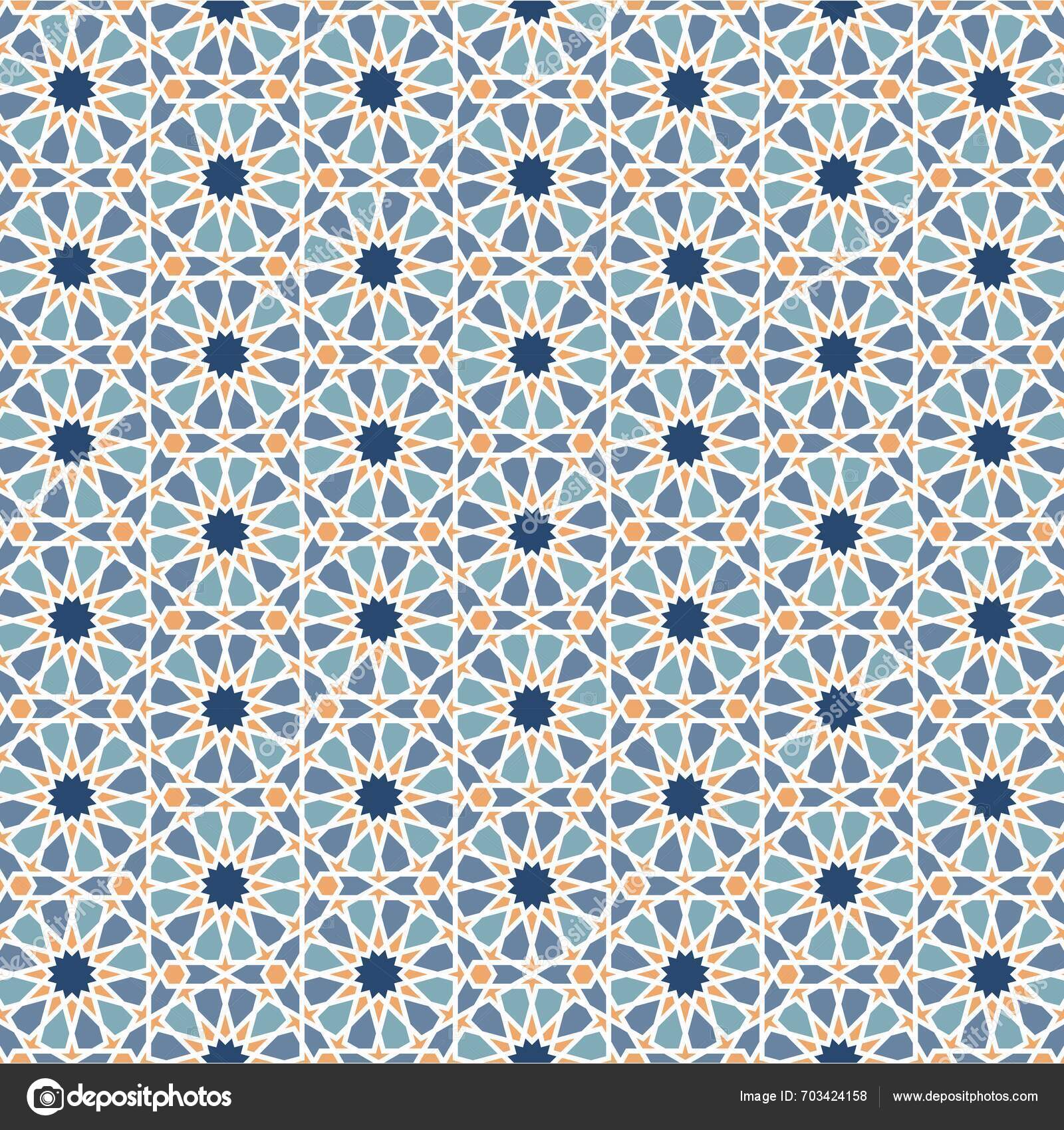Arabic Pattern Background Islamic Ornament Vector Traditional Arabian ...