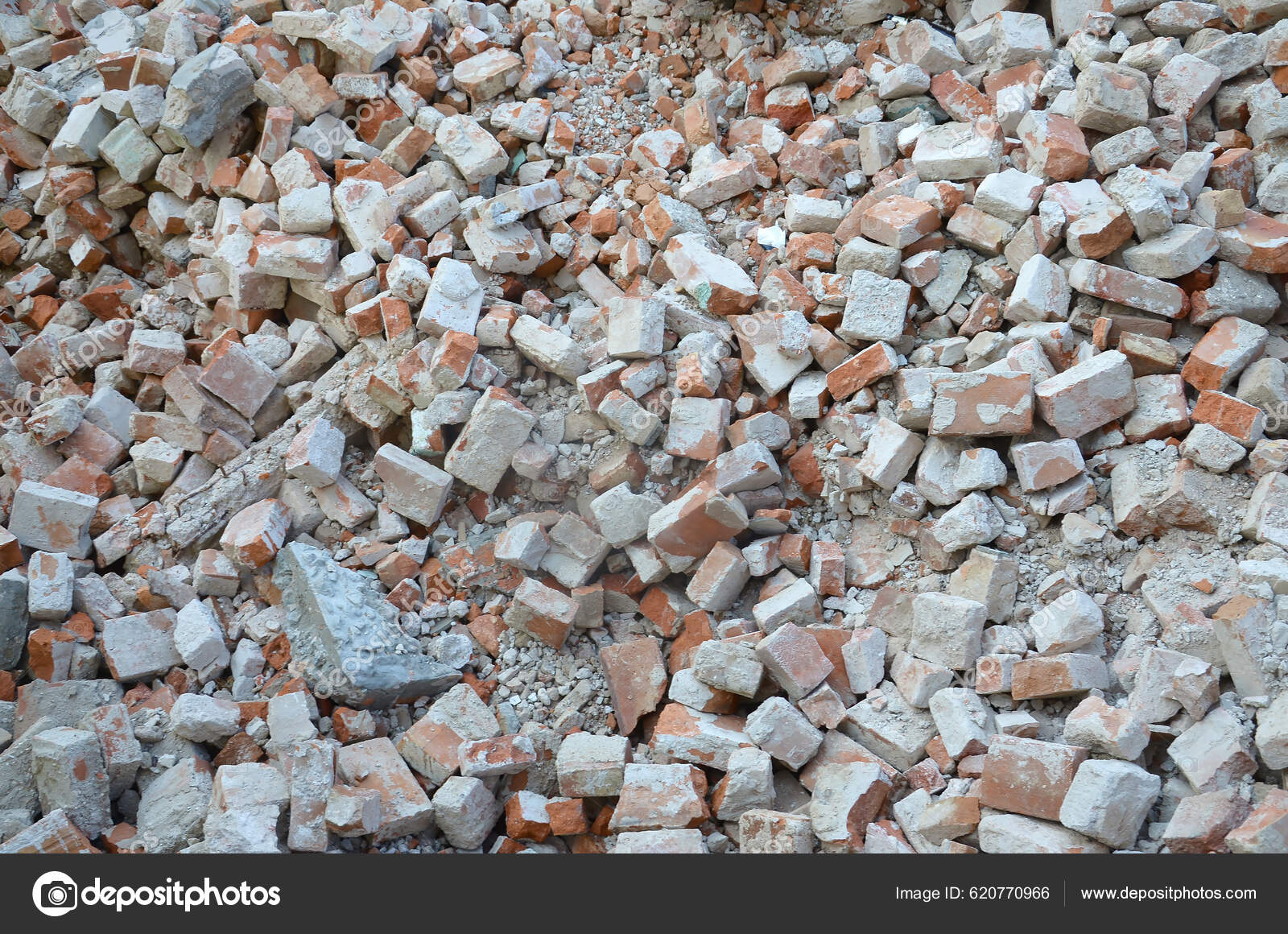 Pile Of Broken Bricks