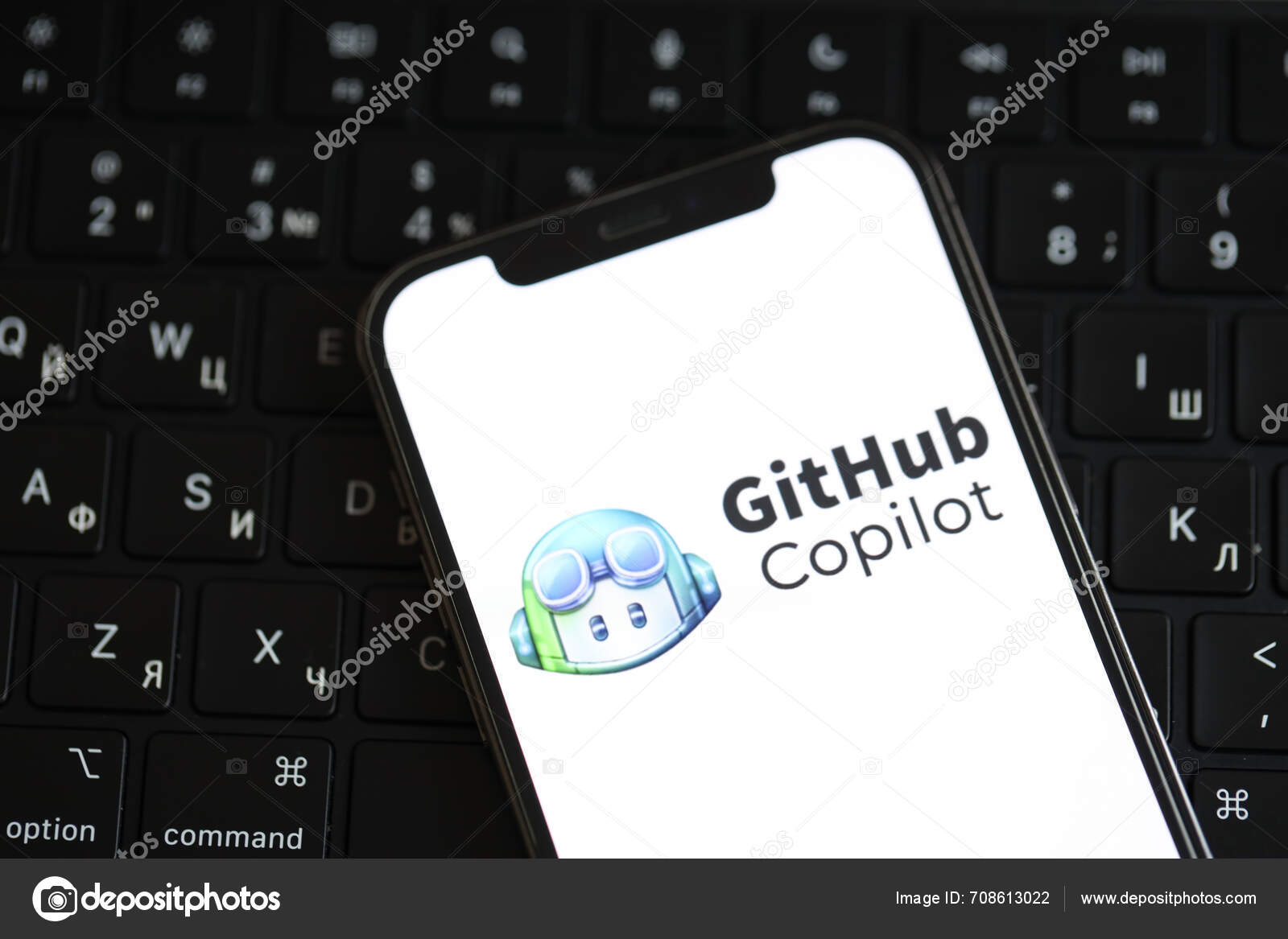 Kyiv Ukraine March 2024 Github Copilot Logo Iphone Display Screen — Stock Editorial Photo ...