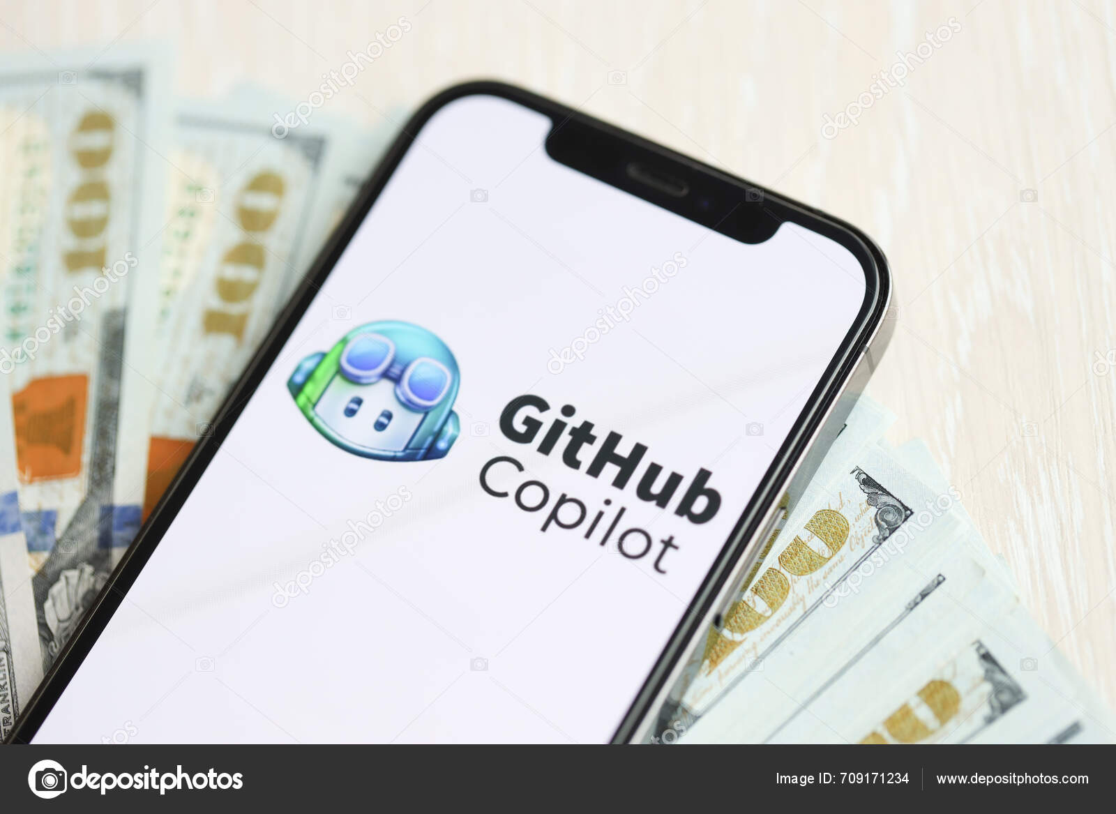 Kyiv Ukraine March 2024 Github Copilot Logo Iphone Display Screen — Stock Editorial Photo ...
