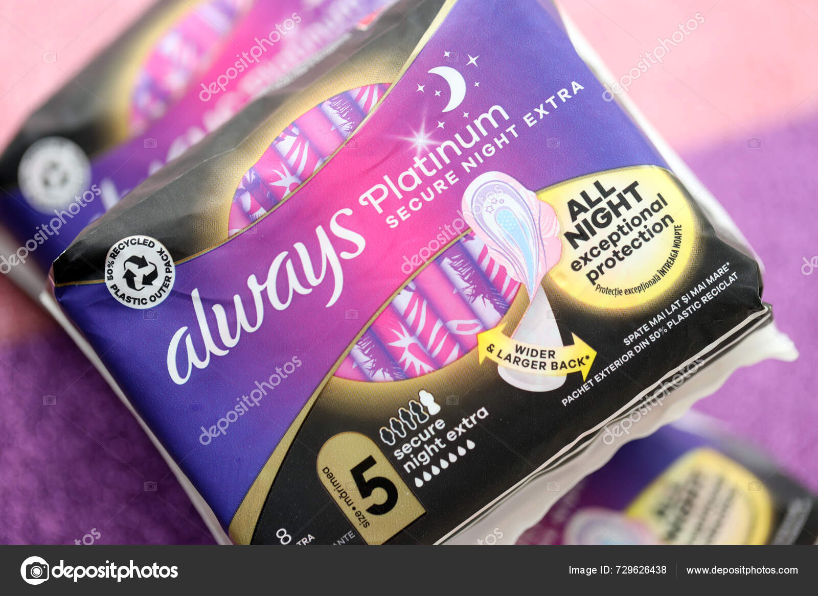 Kyiv Ukraine June 2024 Always Platinum Secure Night Extra Ultra — Stock ...