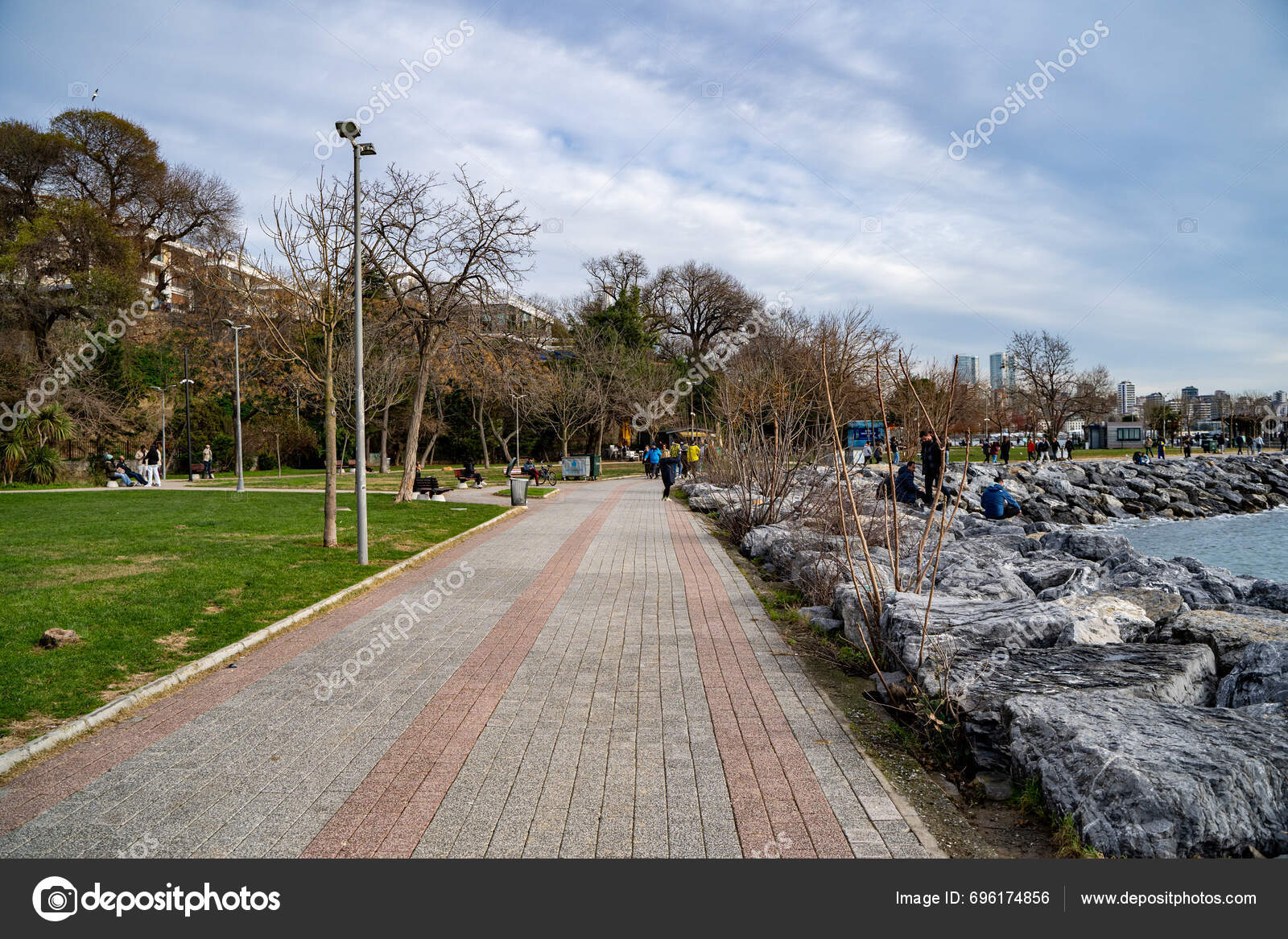 Moda Coast Park Kadikoy District Istanbul Turkey December 2023 – Stock ...
