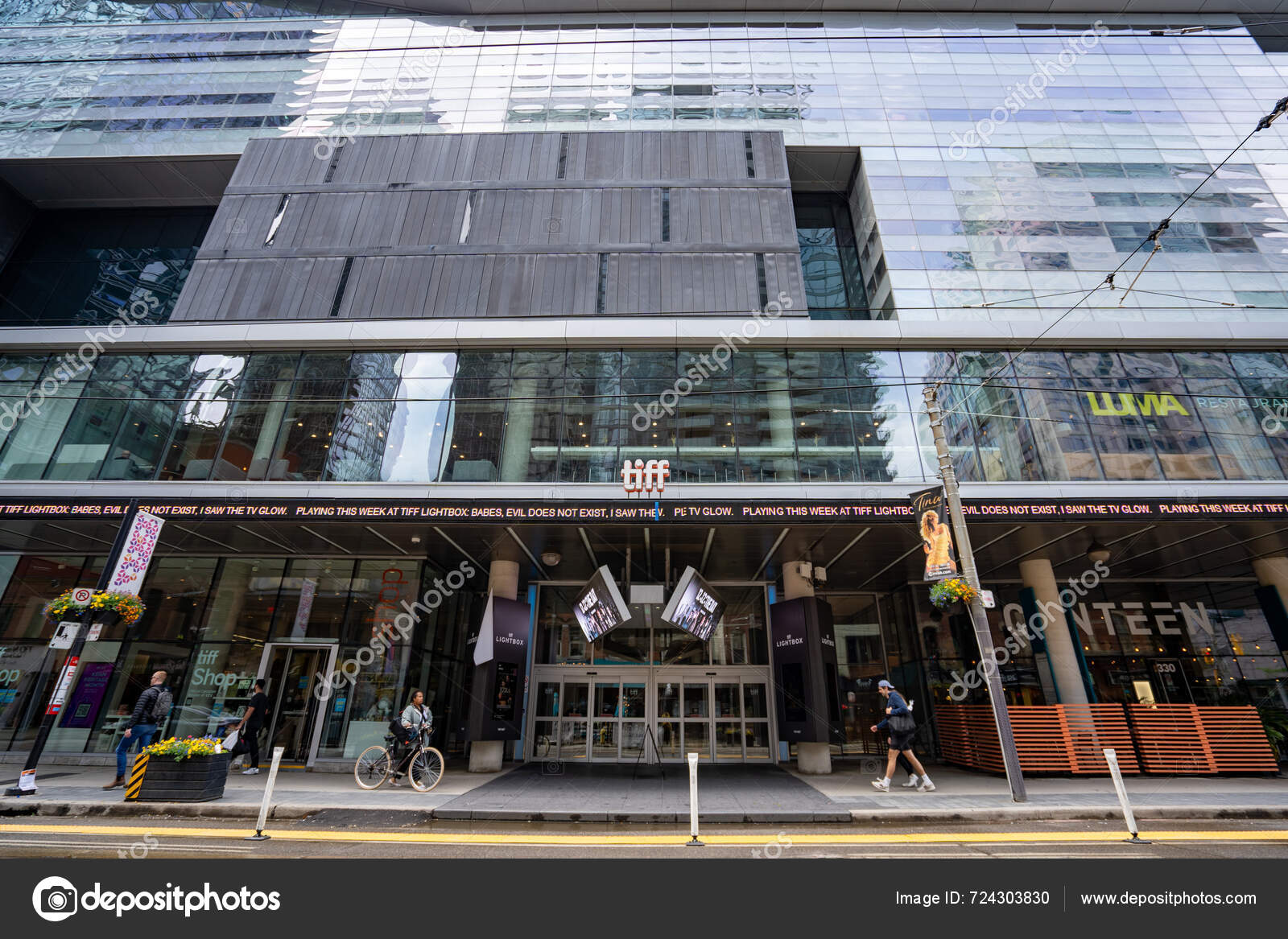 Tiff Lightbox Building King Street West Toronto Canada May 2024 — Stock ...