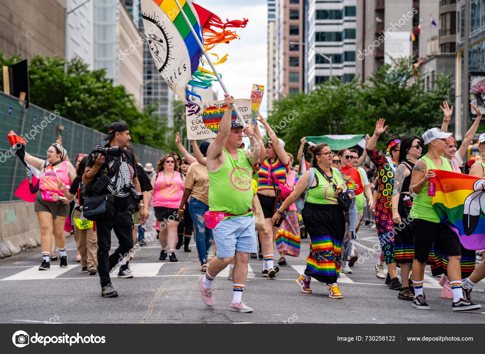 Participants 2024 Annual Pride Parade Downtown Toronto Toronto Canada Jun — Stock Editorial ...