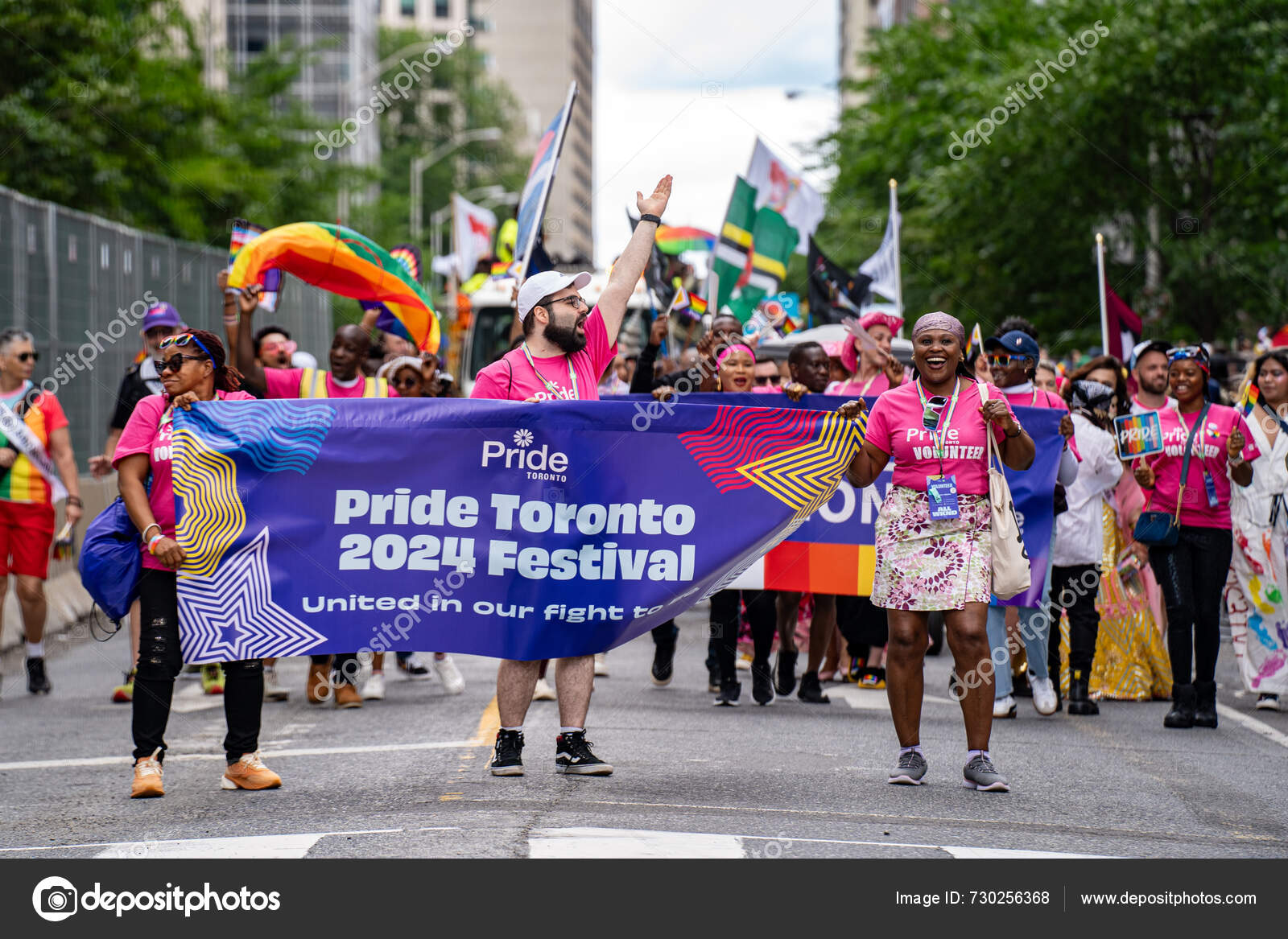 Participants 2024 Annual Pride Parade Downtown Toronto Toronto Canada Jun — Stock Editorial ...