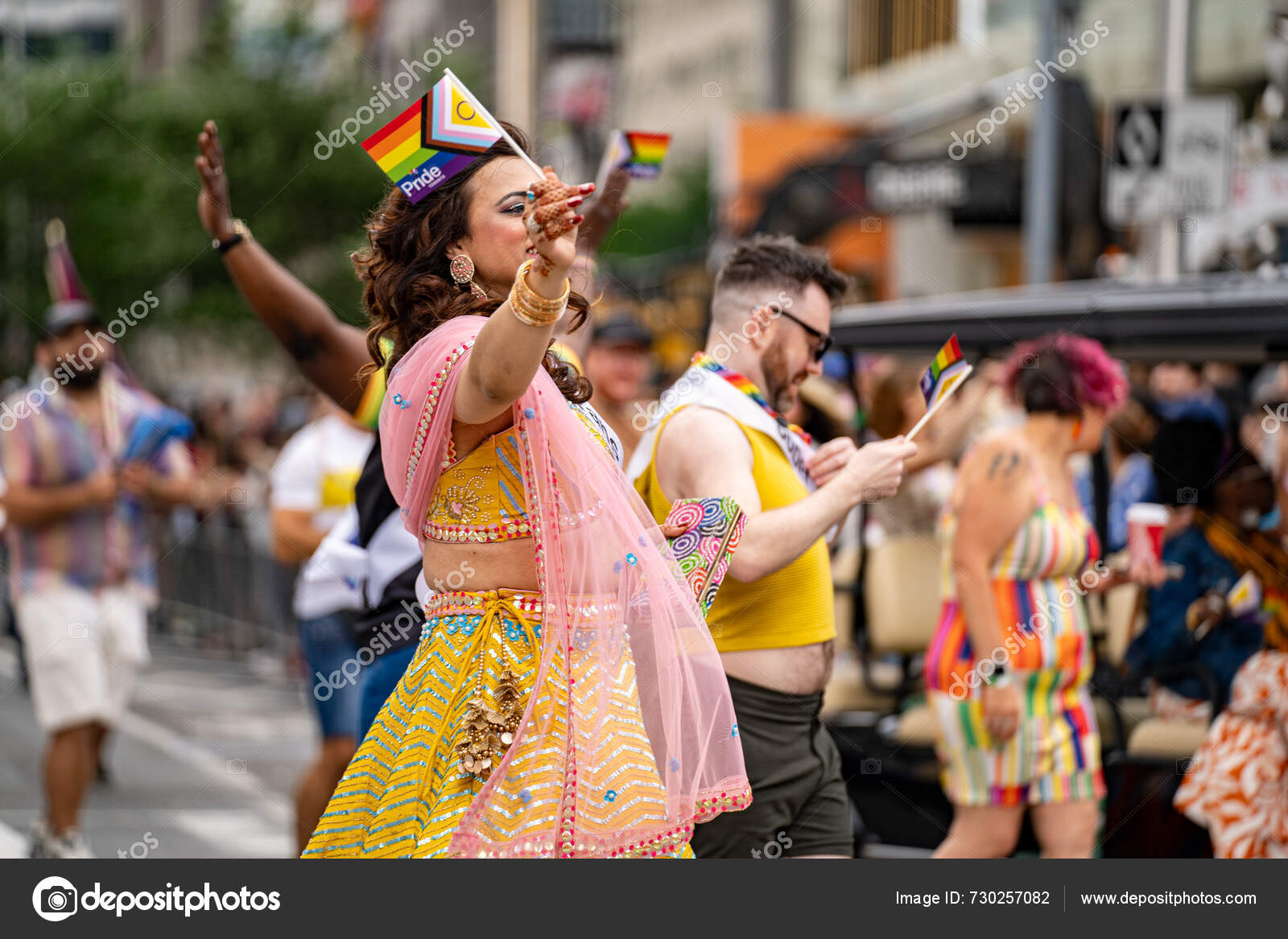 Participants 2024 Annual Pride Parade Downtown Toronto Toronto Canada Jun — Stock Editorial ...