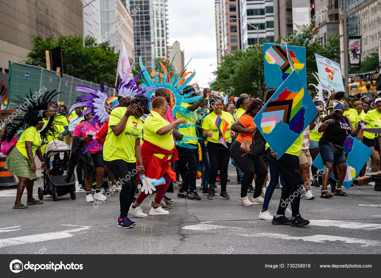 Participants 2024 Annual Pride Parade Downtown Toronto Toronto Canada Jun — Stock Editorial ...
