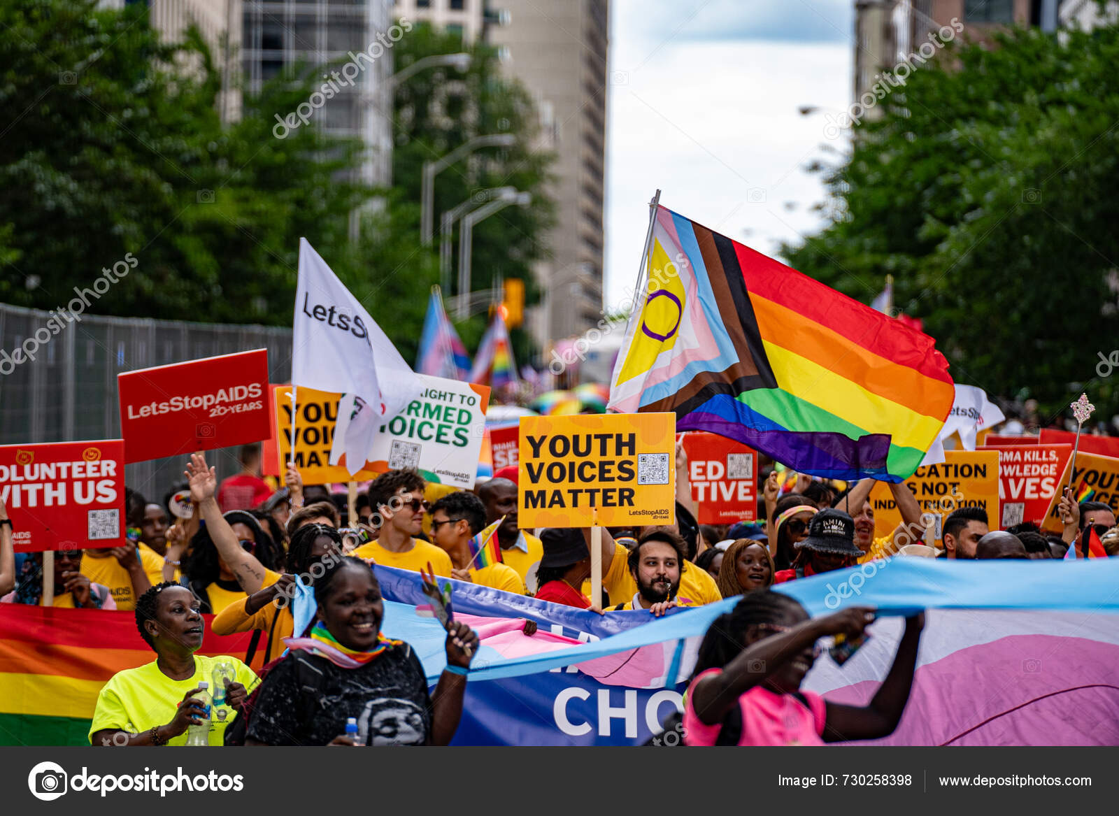 Participants 2024 Annual Pride Parade Downtown Toronto Toronto Canada Jun — Stock Editorial ...