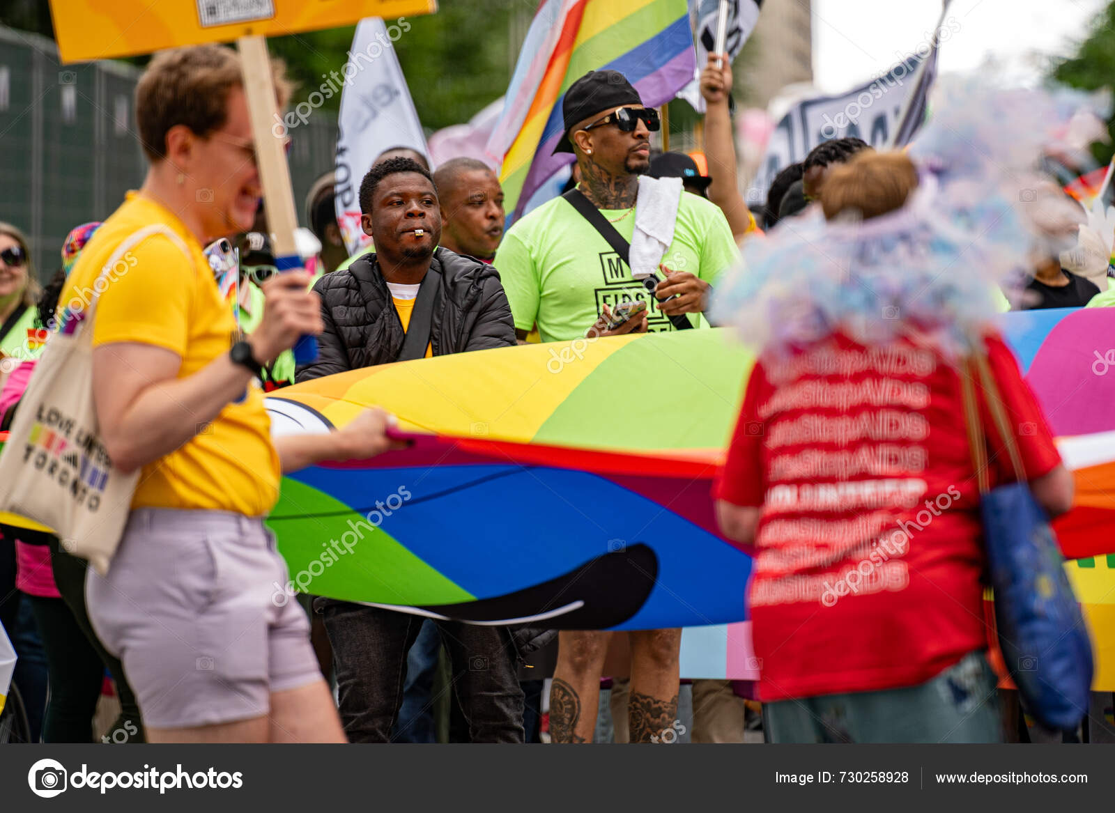 Participants 2024 Annual Pride Parade Downtown Toronto Toronto Canada Jun — Stock Editorial ...